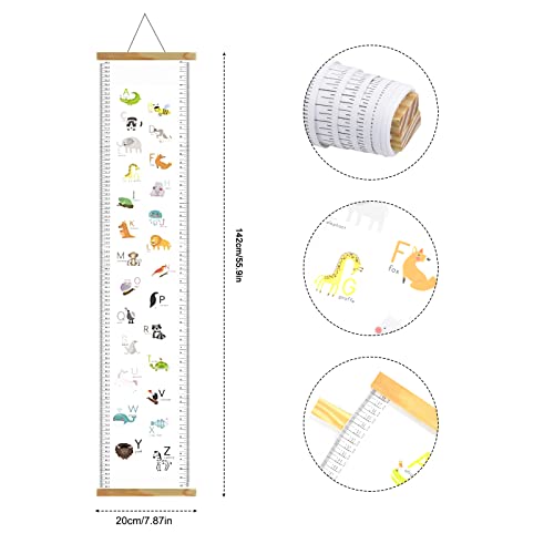 Baby Height Growth Chart Wall Hanging Measuring Ruler Canvas Wall ...