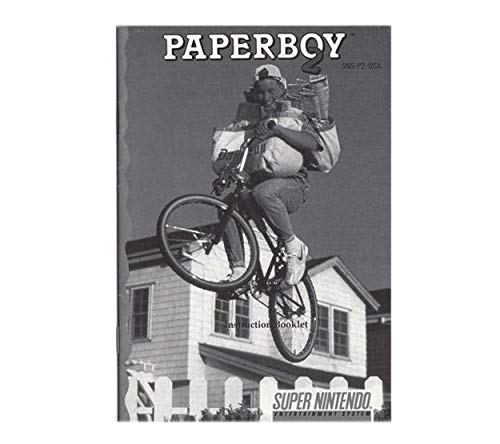 Paperboy 2 Instruction Booklet (SNES Manual ONLY - NO GAME) Pamphlet ...