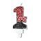 Amazon.com: Number 1 Birthday Candle,Red Black Sequin Number Candles ...