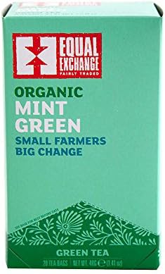 Amazon.com : Equal Exchange Organic Mint Green Tea, 20 Count : Grocery ...