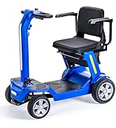 Amazon.com: Reyhee Cruiser Powered Folding Mobility Scooters with Lengthened Legroom, 3.75MPH ...