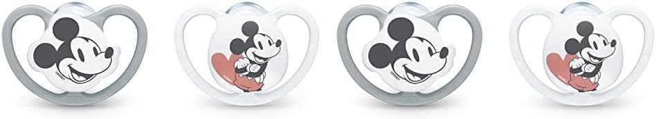 Amazon.com : NUK Space Mickey Mouse Pacifiers (Pack of 2) : Baby