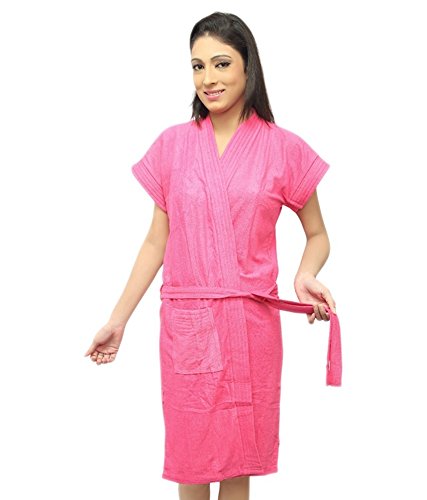 Buy FILMAX® Originals Women 100% Cotton Towel Terry Solid Bath Gown for ...