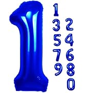 Amazon.com: 40 inch Number Balloon 23, Blue Big Number 23 Balloons ...