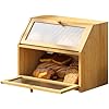 Amazon.com: STDDRE Bread Box for Kitchen Countertop Bin Double Layer ...