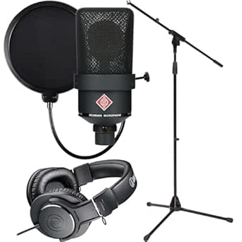 Amazon.com: Neumann TLM 103 Condenser Microphone (Black), Mic Stand ...