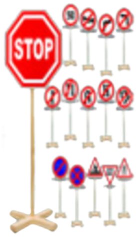 Little Genius Traffic Sign, Multi Color (Set of 15 Pieces) : Amazon.in ...