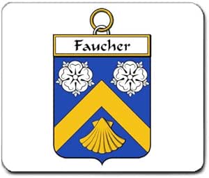 Amazon.com : Faucher Family Crest Coat of Arms Mouse Pad : Office Products