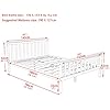 Panana Double Bed Solid Wood Bed Frame White Wooden For Adults, Kids ...