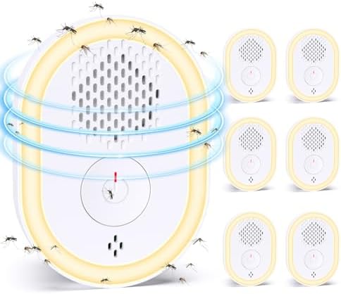 Ultrasonic Pest Repeller,6 Pack Mosquito Repellent Plug in for Insects ...