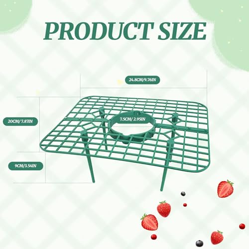 Les-Theresa 12Pcs Strawberry Supports, Strawberry Plant Stand With 4 ...