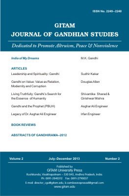 Gitam Journal of Gandhian Studies (Vol. 2, no. 2): B.SambasivaPrasad ...