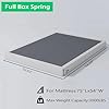 Amazon.com: ALDRICH Low Profile Box Spring Full Size,3 Inch Heavy Duty ...