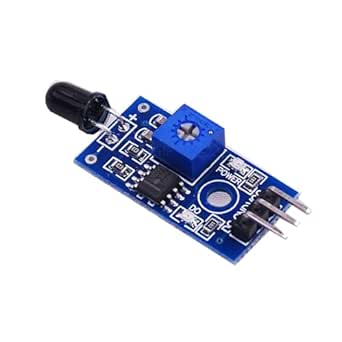 100PCS IR Infrared 3 PIN /4 PIN Flame Detection Sensor Module IR Flame Sensor Module Detector ...