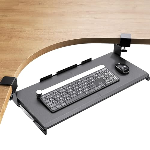Snapklik.com : ErGear Keyboard Tray Under Desk, Corner Keyboard Tray