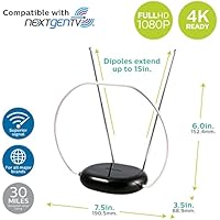 Amazon.com: Philips Rabbit Ears Indoor TV Antenna, Dipoles and Circular ...