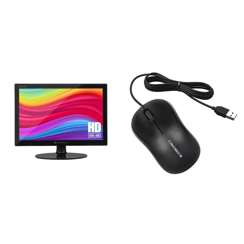 Amazon.in: Buy ZEBRONICS Zeb-V16HD LED Monitor with15.4 with Supporting ...