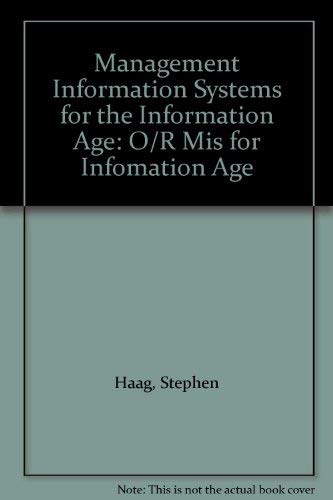 Amazon | Management Information Systems for the Information Age: O/R ...