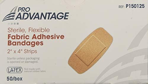 Amazon.com: Flexible Fabric Adhesive Bandages, Extra Large, 2in x 4in ...