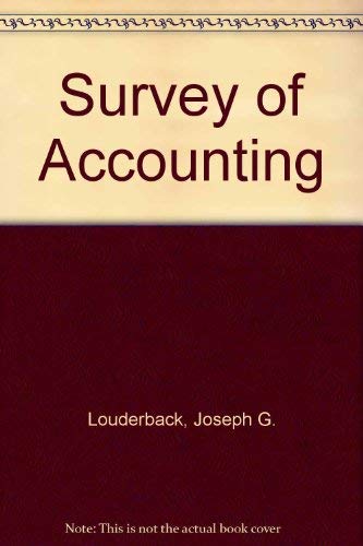 Amazon.com: Survey of Accounting: 9780314010414: Louderback, Joseph G ...