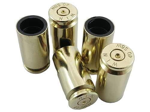 Amazon.com: 40 Caliber Bullet Shell Casing Universal Tire Valve Stem ...