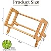 Amazon.com: Bamboo Desktop Bookshelf - Compact Tabletop Bookcase for ...