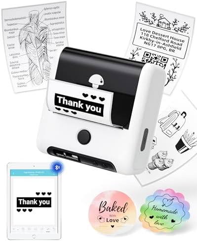 Memoking Label Maker Machine, M200 Portable Thermal Label Printer 3 ...
