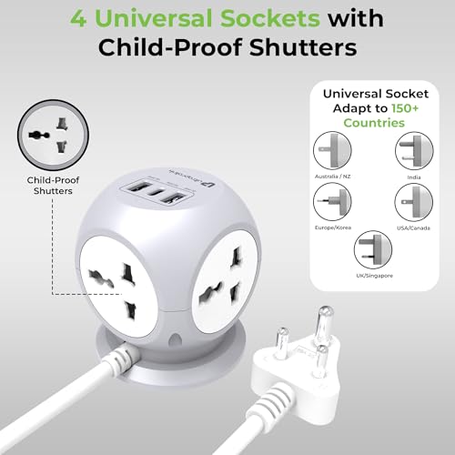 UltraProlink 7 in 1 Cube Extension Board Power Strip Multi-Ports|Device ...