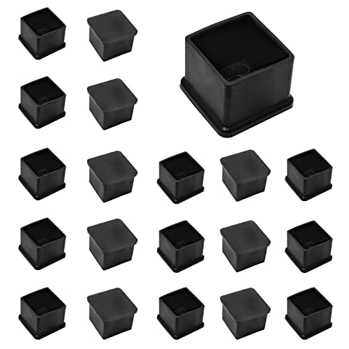 Cjueiom 20pcs 35mm / 1-3/8″ Chair Leg Floor Protectors Square Table ...