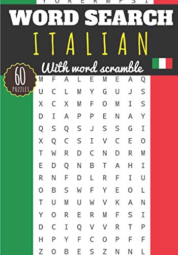 Italian word search: Challenging Puzzle Brain book For Adults, Kids ...