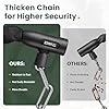 Titanker Bike Chain Lock Security Anti-Theft Bike Lock Chain with Key ...