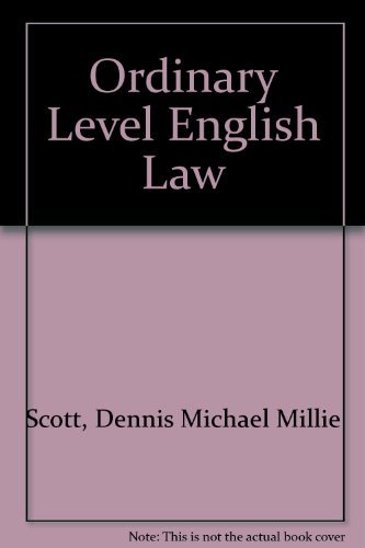 『Ordinary Level English Law』｜感想・レビュー - 読書メーター