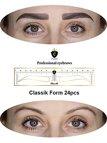 Buy CTR Stencil Sticker for Eyebrow Microblading Template Only One Form ...