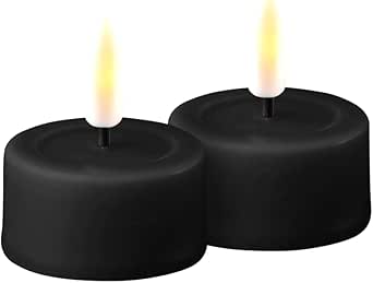 Deluxe Homeart Indoor Flameless LED Tealight Set - with Real Flame ...