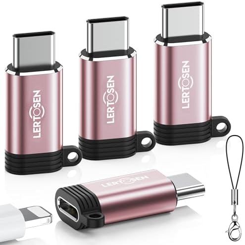 Amazon.com: 4 Pack Lightning to USB C Adapter for iPhone 15/16/16 Pro ...