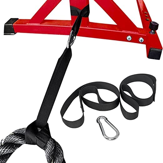 Battle Rope Anchor Strap Kit with 8mm Snaphooks Carabiner : Amazon.in ...