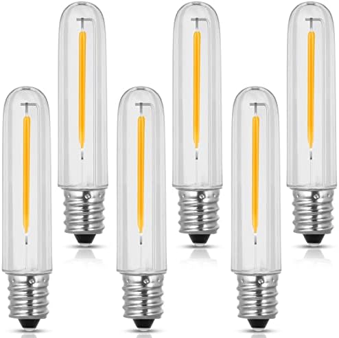 DGE 6Pack S14 LED Light Bulb Screw in, 1W T10 Spare LED Light Bulbs ...