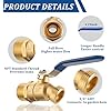 Amazon.com : Brass 3/4" Hose Bib, Heavy Duty Outdoor Faucet, Lead-Free ...