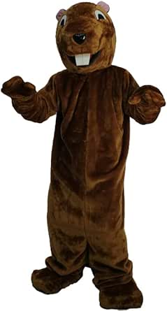 Amazon.com: Groundhog Mascot Costume Adult Cosplay Fursuit Cartoon ...