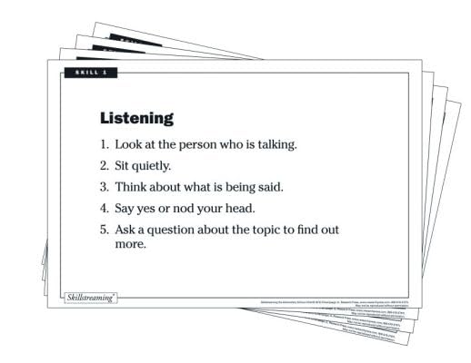 Amazon.com: Skillstreaming the Elementary School Child-Skill Posters ...