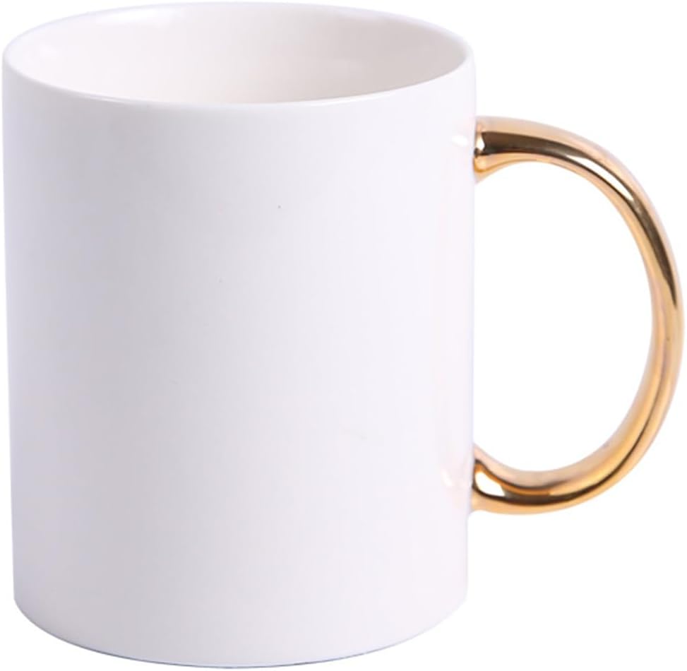 Amazon.com: Loymokinar 10 OZ White Ceramics Mug for Coffee/Tea/Water ...