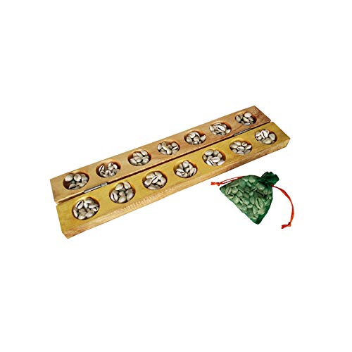 Buy Marutham Pallanguzhi Ancient Game - Wooden Pallanguzhi - Mancala ...