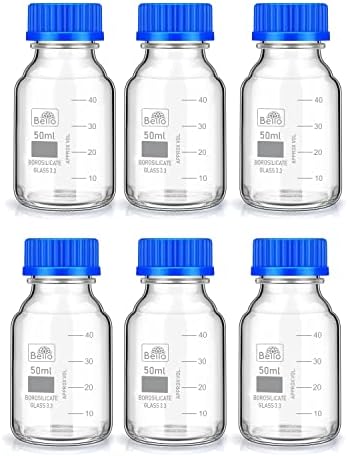 RAWAL'S 250 mL Reagent Bottle – Borosilicate Glass with Screw Cap ...