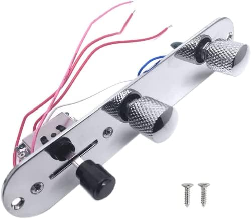 Amazon.com: TUOREN Prewired 3-Way Control Plate Telecaster Guitar ...