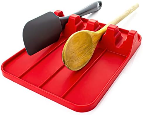 Amazon.com: WUWAN Kitchen Silicone Spoon Rest Heat Resistant Utensil ...