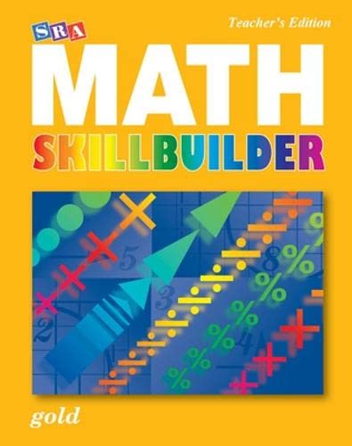 SRA Math Skillbuilder - Teacher Edition Level 1 - Gold (SPECTRUM MATH ...