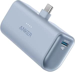 Amazon.co.jp: Anker Nano Power Bank (22.5W, Built-In USB-C Connector) (Mobile Battery, 5,000 mAh ...