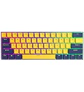Amazon.com: BOYI Wired 60% Mechanical Gaming Keyboard,61 Mini RGB ...