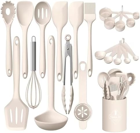 Amazon.com: Silicone Kitchen cooking Utensils Set, AIKKIL 43 Pcs Heat ...
