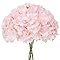 Amazon.com: FLORRALIA Fake Red Hydrangea Artificial Flowers - Faux Silk ...